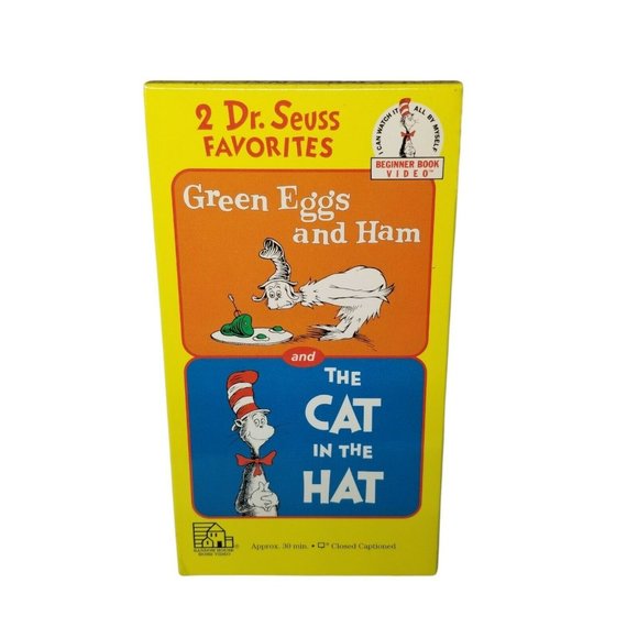 Media 1 Vhs 2 Dr Seuss Favorites Green Eggs And Ham The Cat In The Hat Cartoons Poshmark